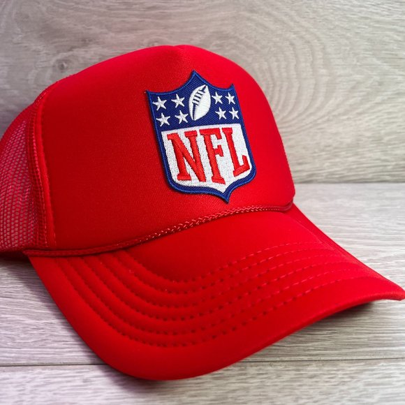 OTTO | Accessories | New Vintage Style Nfl Shield Logo Red Trucker Hat ...